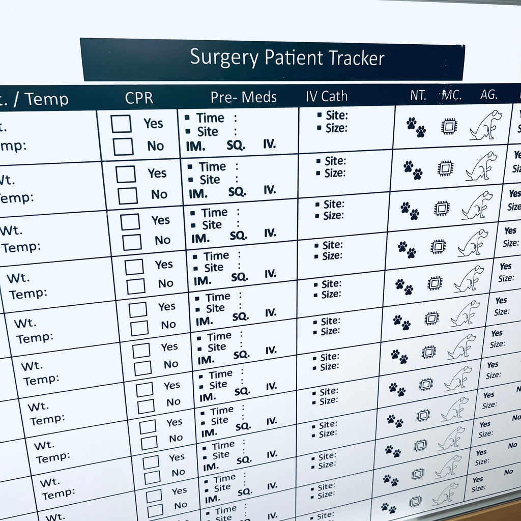 Patient Surgery Tracker 12 – VetCare Animal Supply